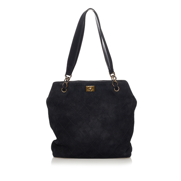 CHANEL | Bags | Chanel Wild Stitch Cc Suede Leather Tote Bag | Poshmark